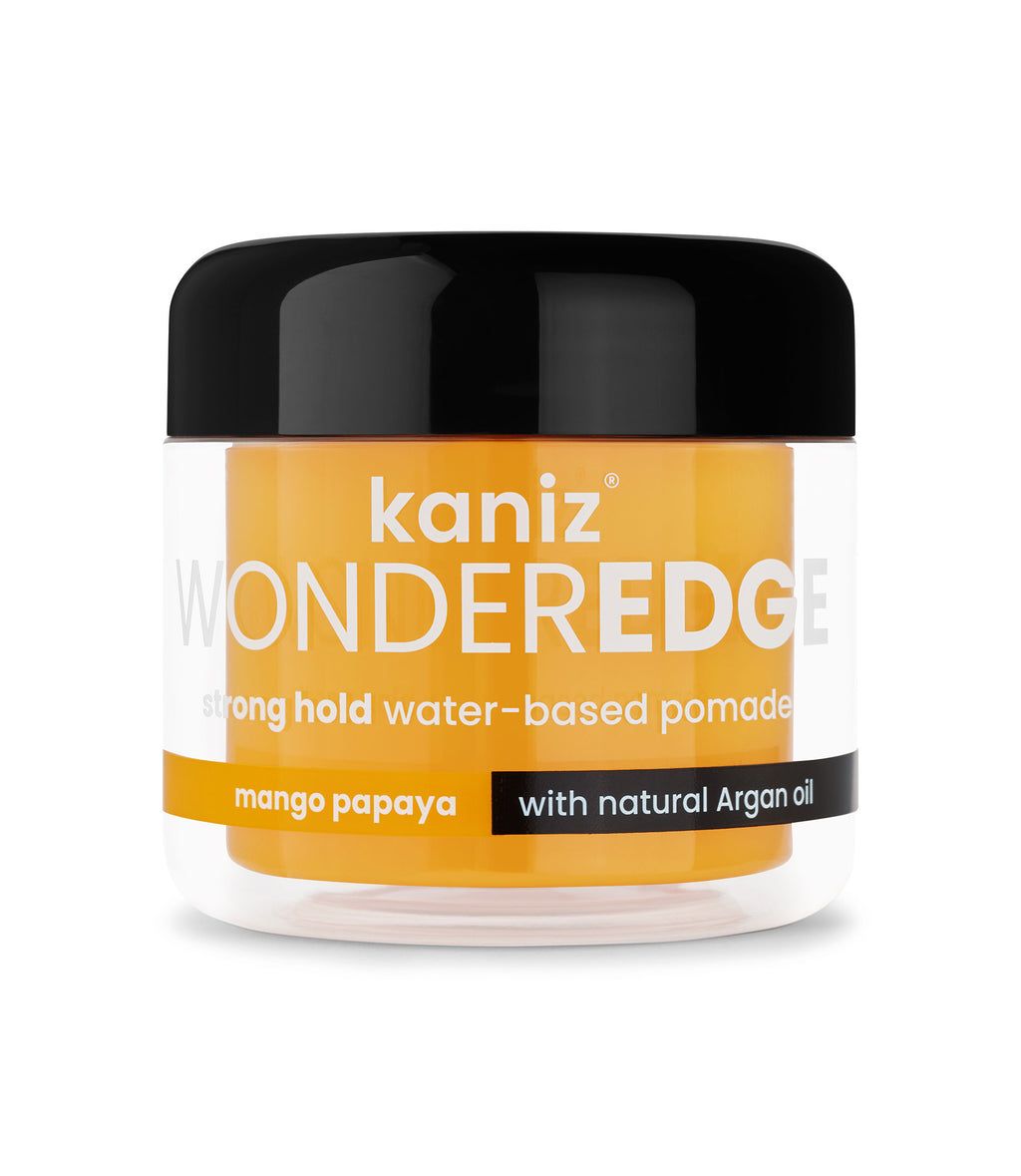Kaniz Wonder Edge Strong Hold Pomade Water Based Mango Papaya 120ml ...