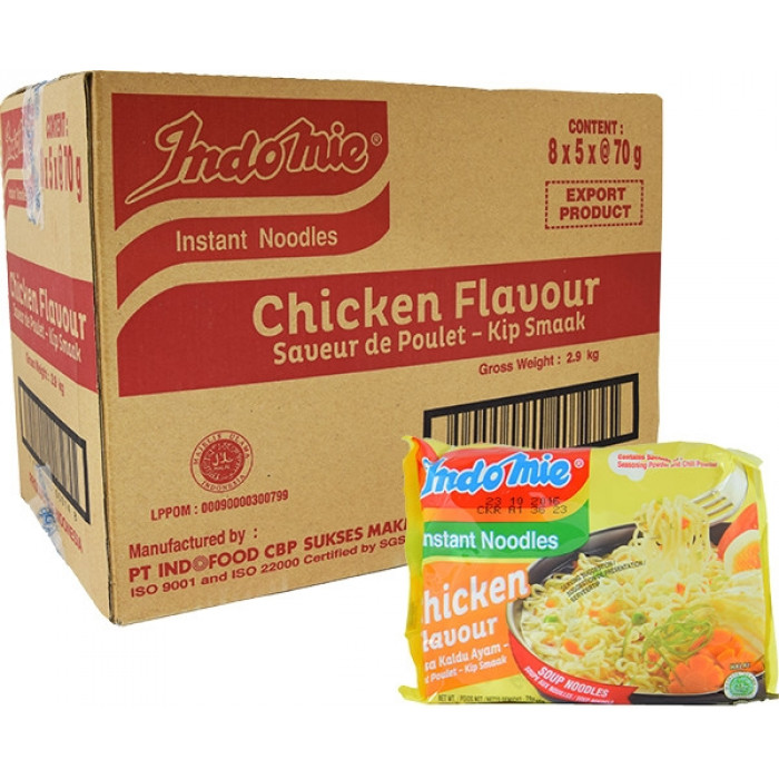 Indomie Instant Noodles Chicken box 40 x 70gr | Fix My Hair | Delivered ...