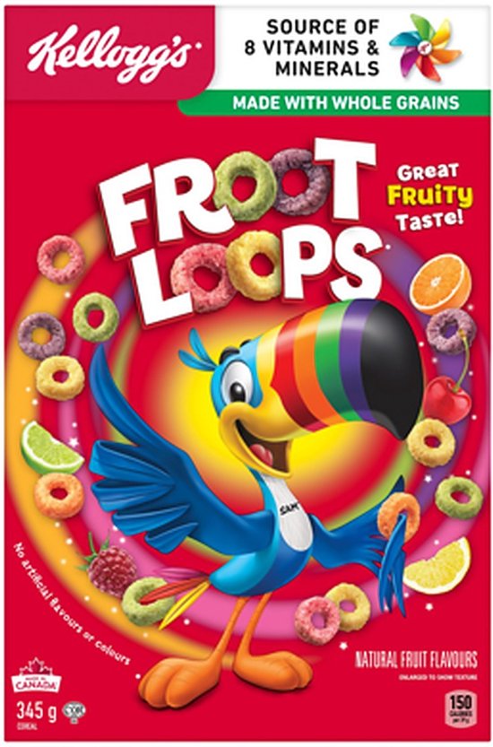 Kellogg's Froot Loops 13,2 oz | Fix My Hair | Voor 16.00u morgen in huis!