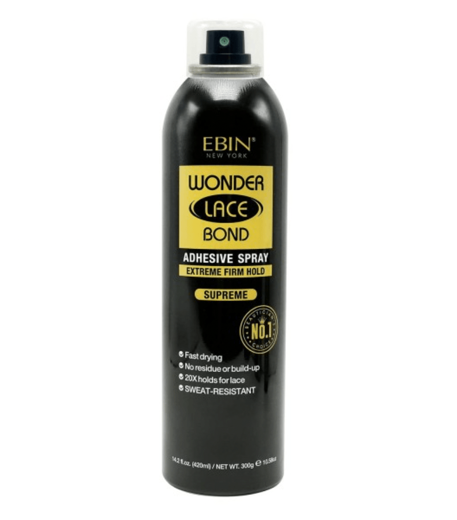 Ebin Wonder Lace Bond Adhesive Spray Supreme Black 420ml | Fix My Hair ...