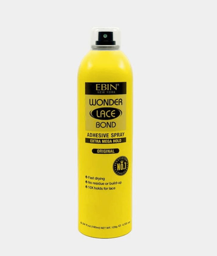 Ebin Wonder Lace Bond Adhesive Spray Original Yellow 180ml | Fix My ...